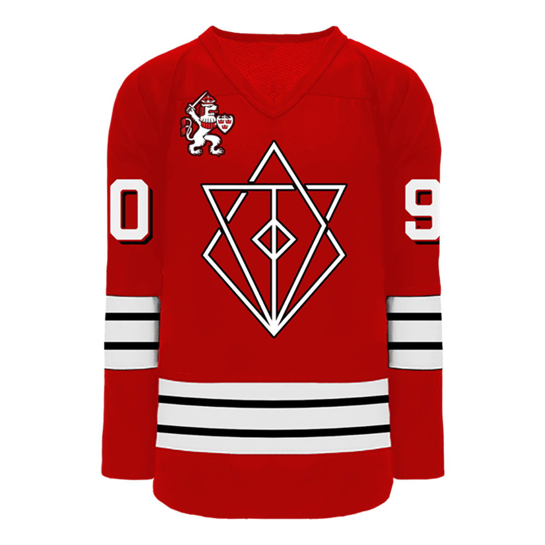 Jesterhead Logo Hockey Jersey - In Flames