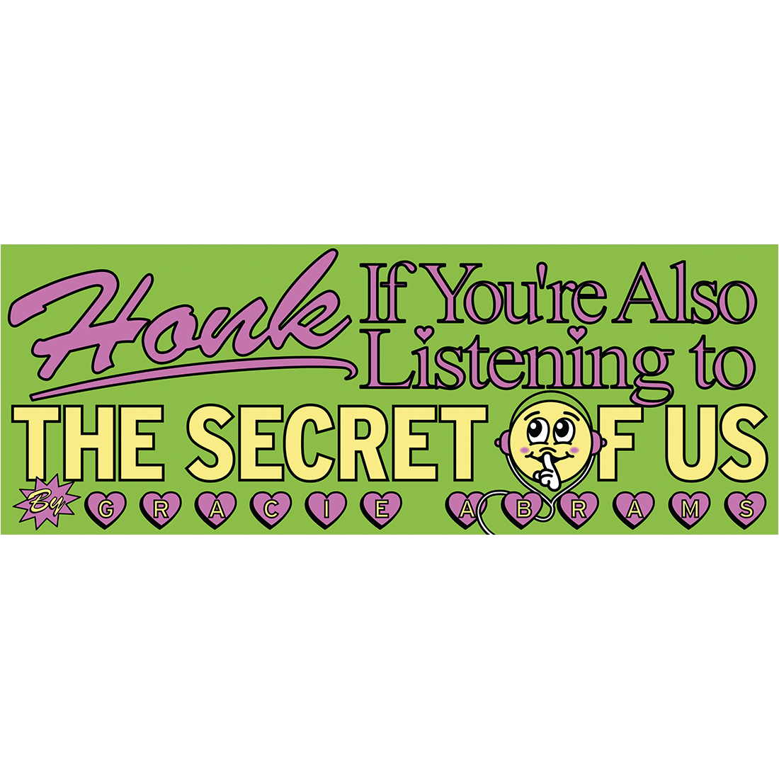 The Secret of Us Bumper Sticker Set-of-4 - Gracie Abrams