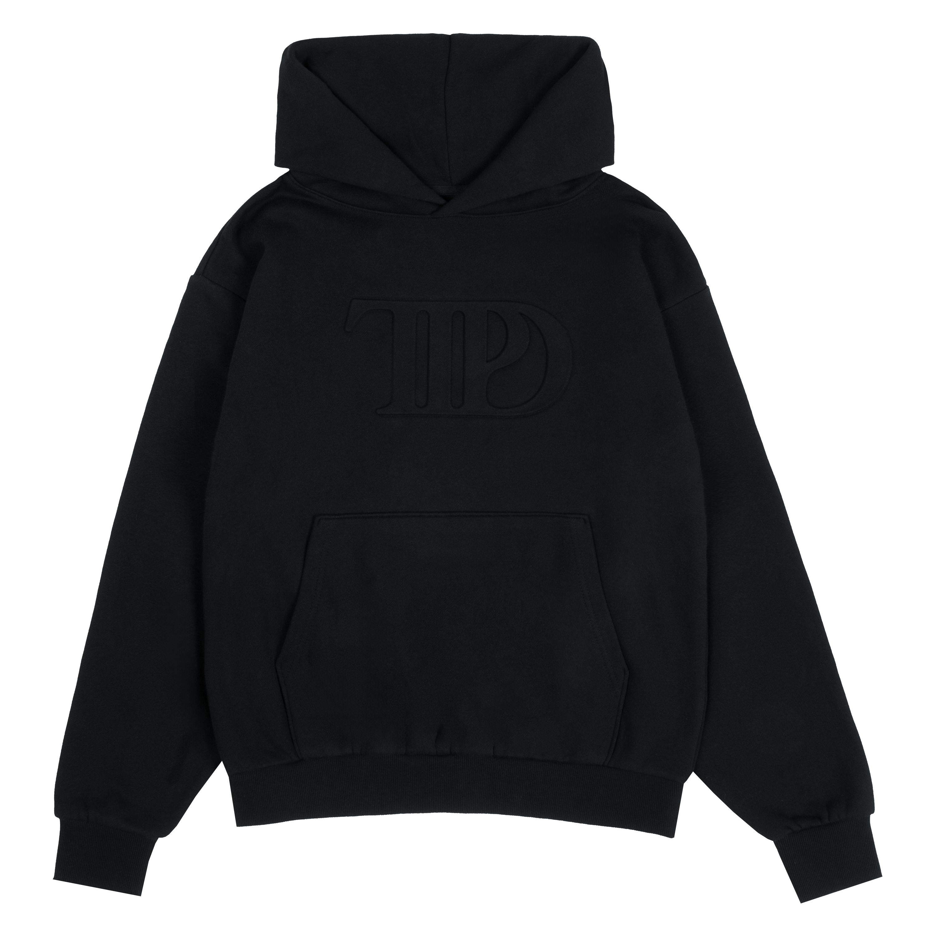 TTPD Black Embossed Hoodie – Taylor Swift